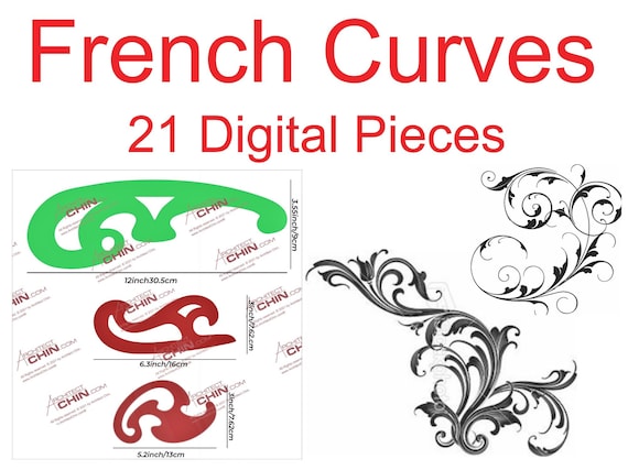 French Curve Ruler Template