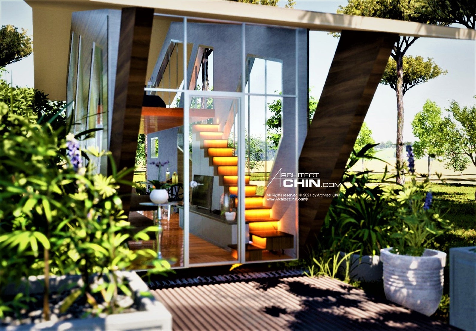 Tiny House 8 X 32 432 SF 2 Beds Cabin Plans Tiny House - Etsy