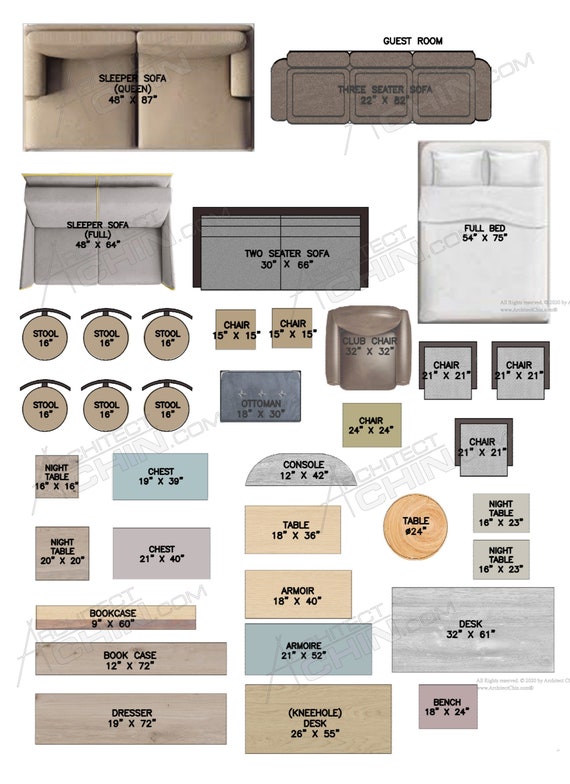 Furniture Layout Floor Plan Kit