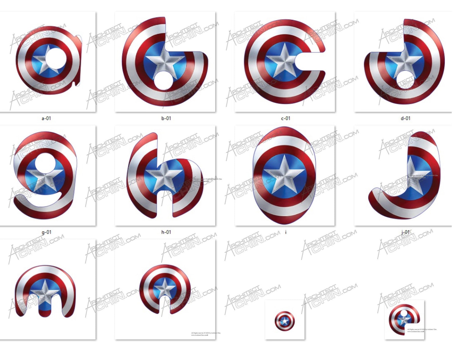 Captain America Font Captain America Letters Alphabet - Etsy