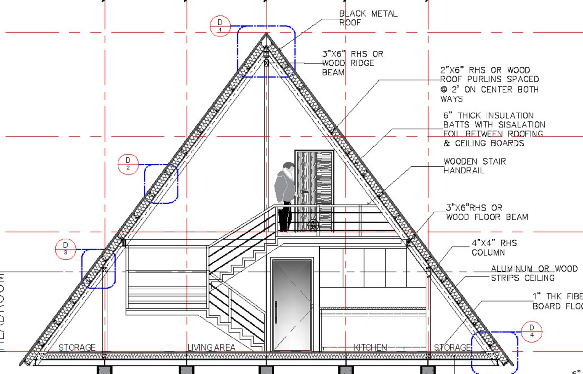 A-frame House Plan, Modern Tiny Cabin, 3 Bed, 1600 SF (digital Download ...