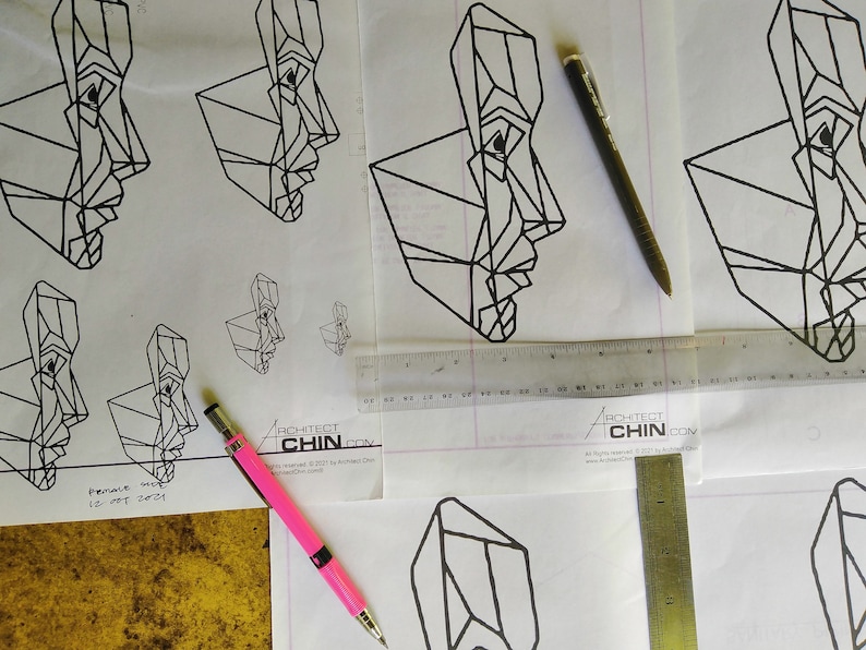 Female Face Template, Female Face Ratio, Female Face Grid, Side Face ...