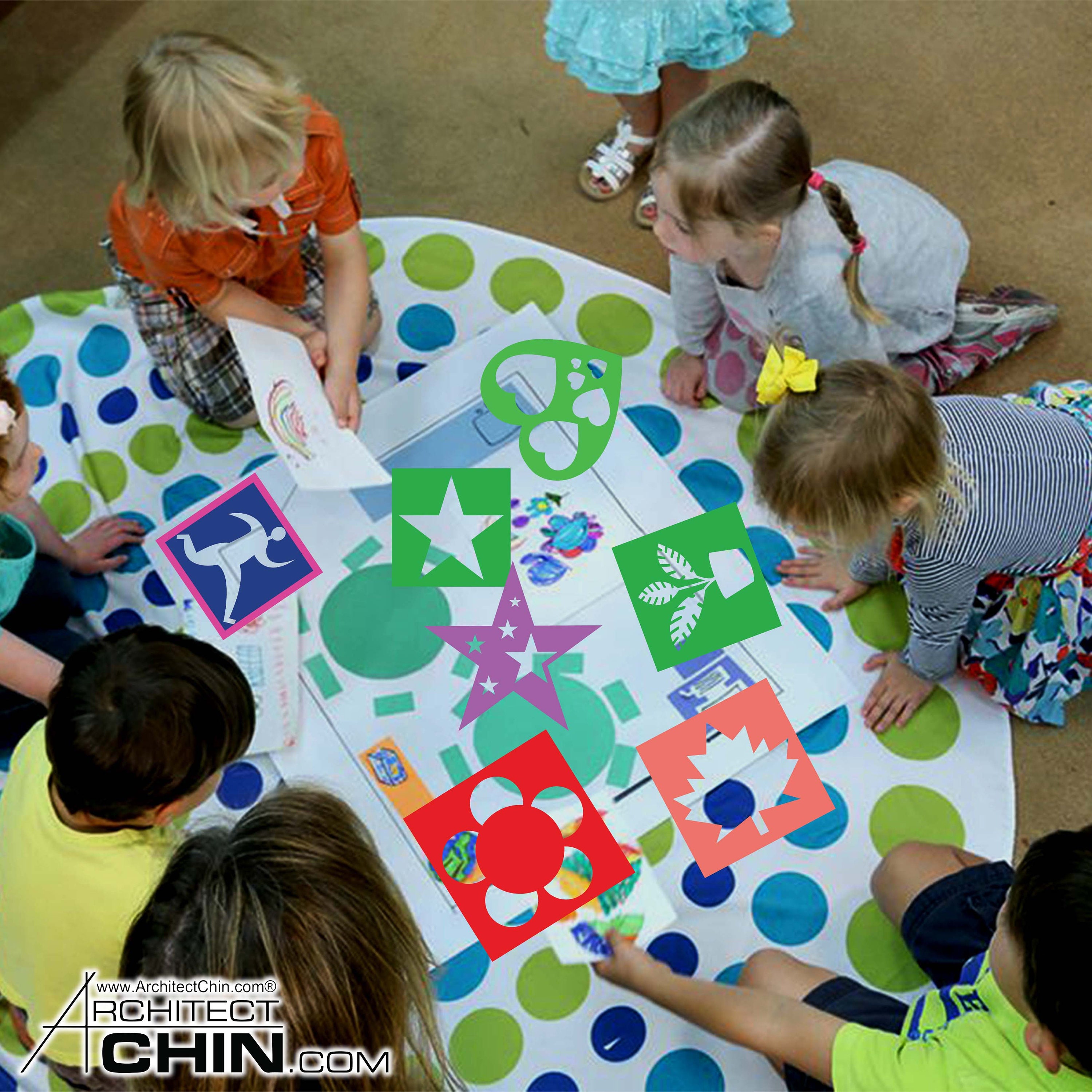 Tracing Stencils, PNG, Colorful Shapes, 25 Pieces, Shape Stencils ...