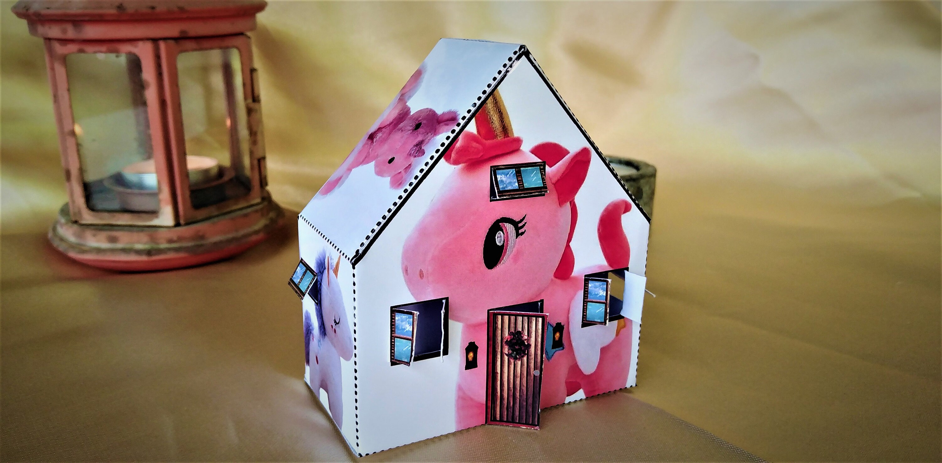 DIY Doll House, Origami, Unicorn Printable Doll House, Paper House ...