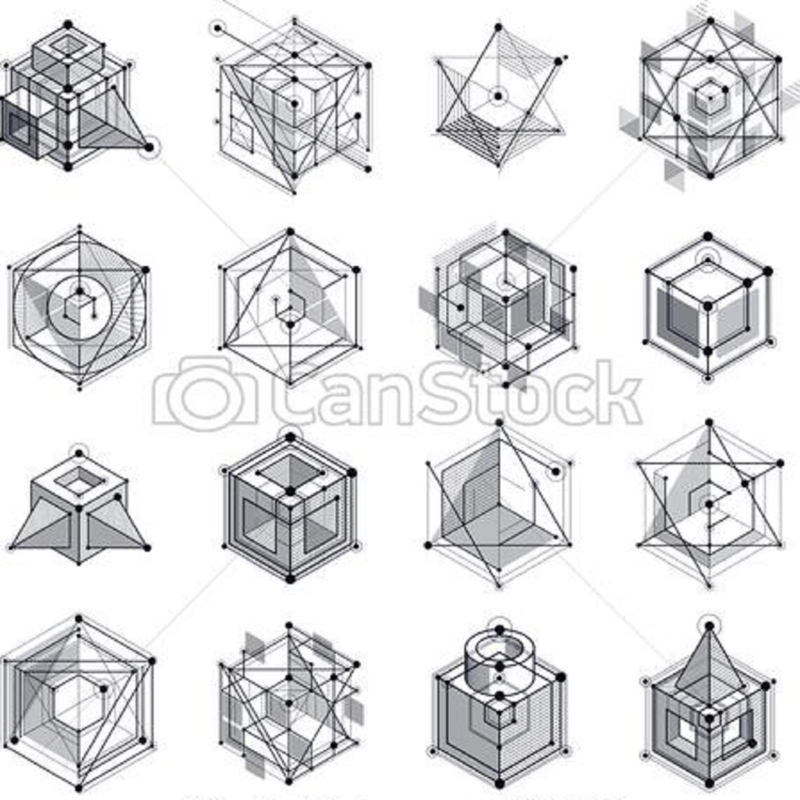 Dot Grid Printable Template, Dot Printable Grid, Drawing Grid ...