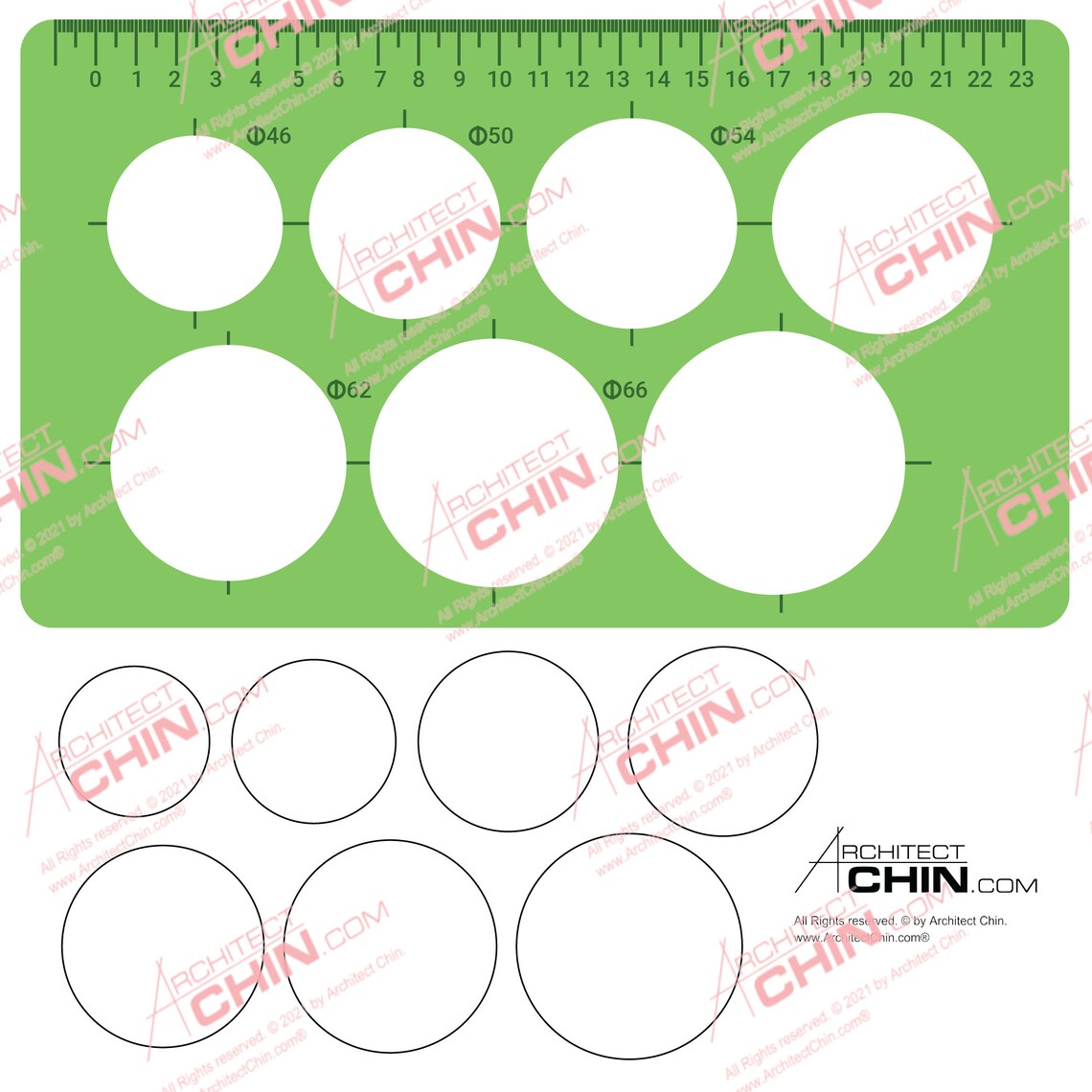 Circle and Oval Templates, 3 PNG, Ellipse Templates, Measuring ...