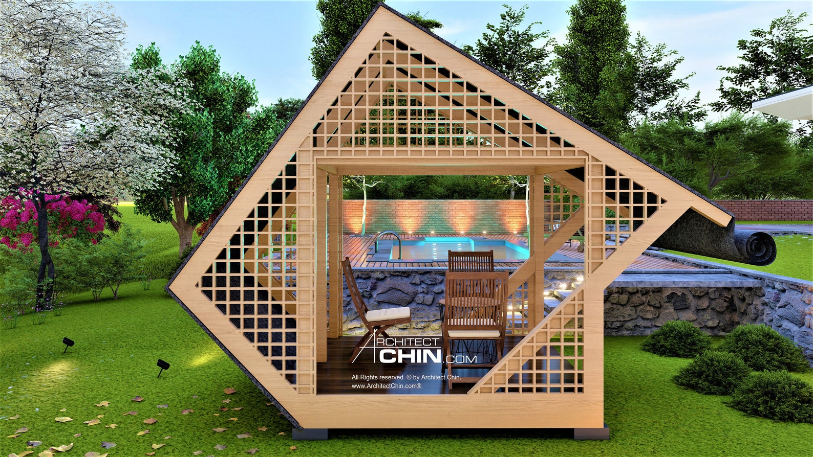Diamond Cabana Plan, Modern Gazebo (digital Download) - Etsy