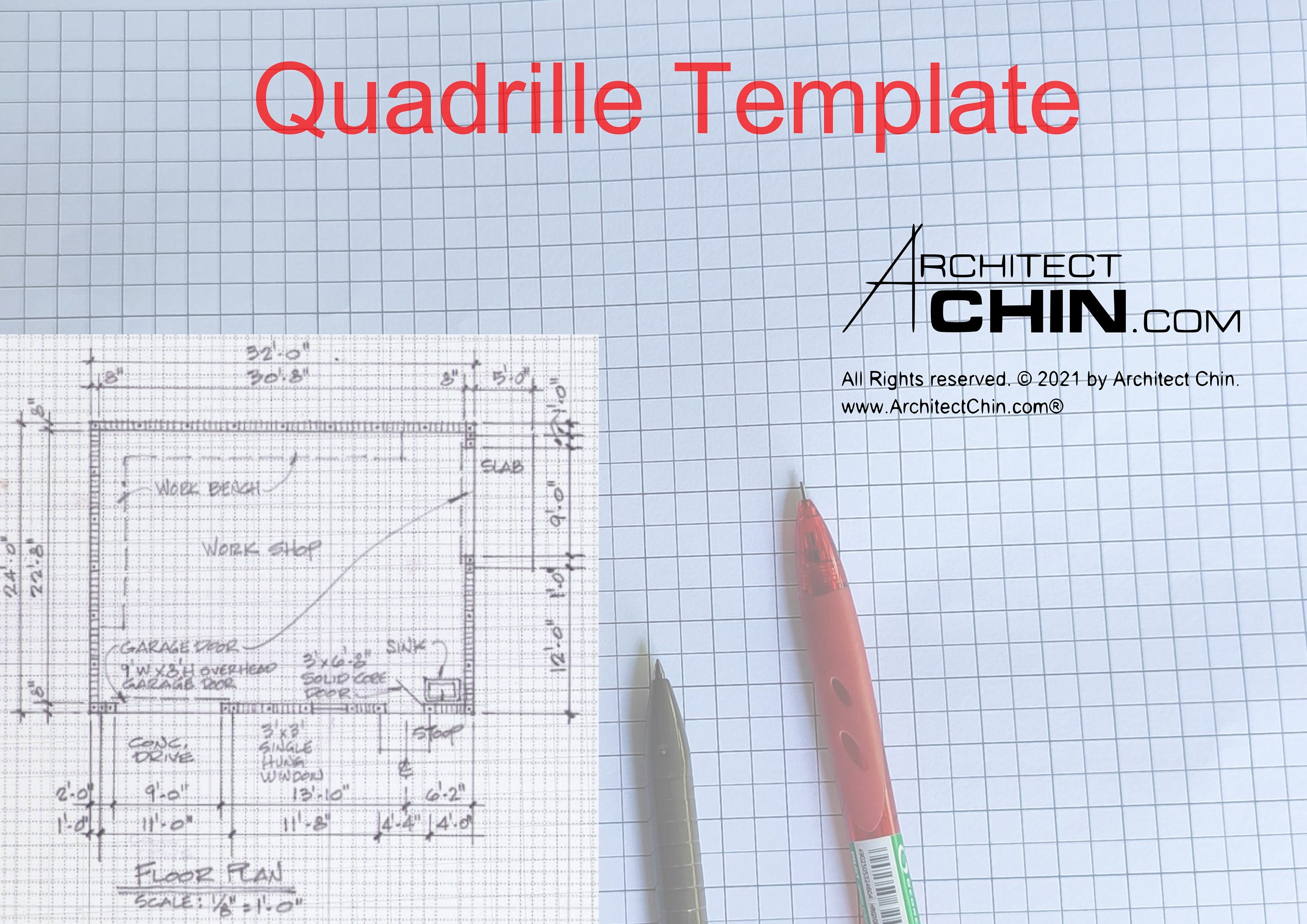 Bundle C: 3 Point Perspective, Sphere Grid, Isometric A Grid, Quadrille ...