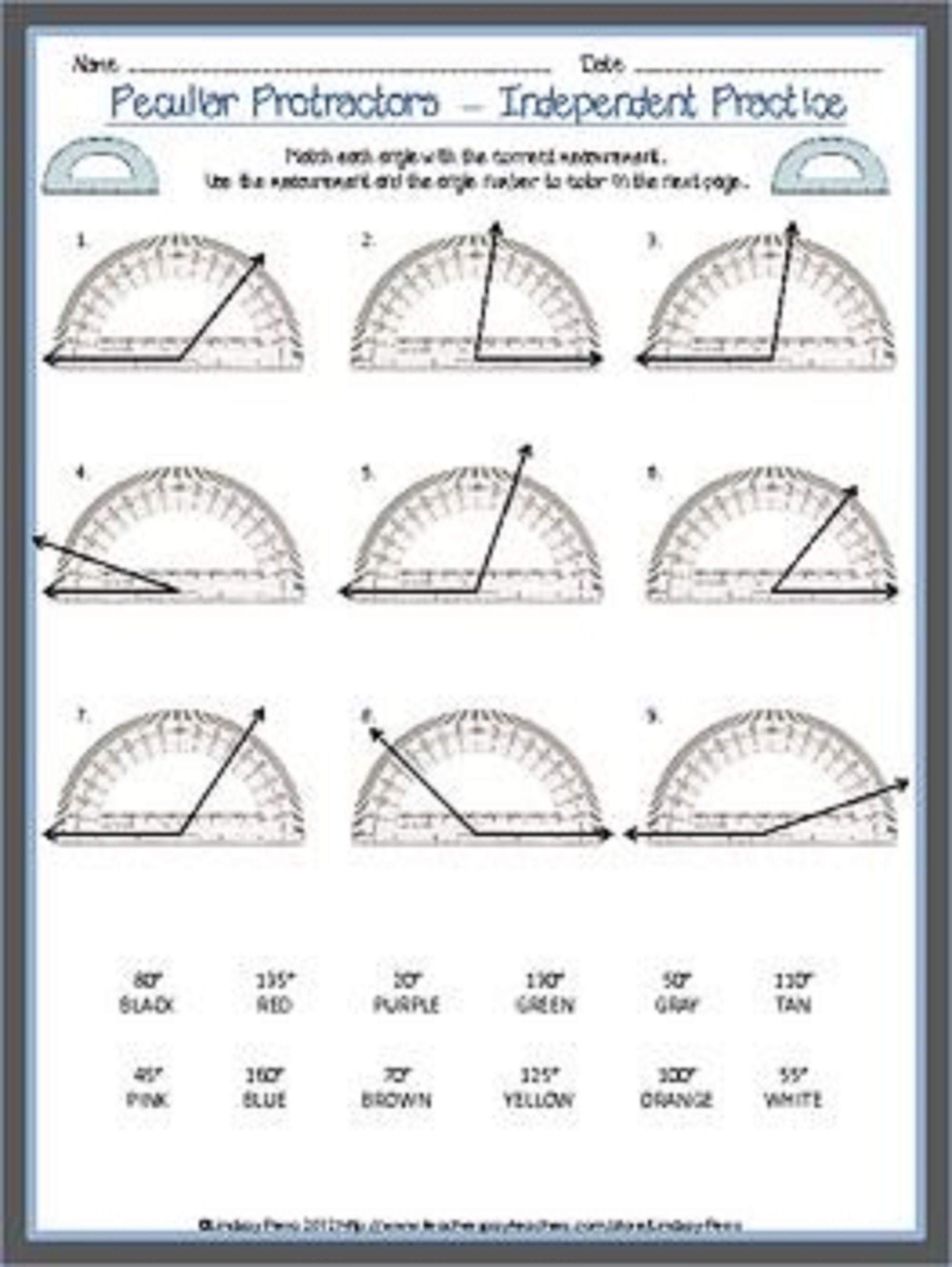 Protractors, Ruler, Geometry, Templates, Stencil, Printable, Drawing ...