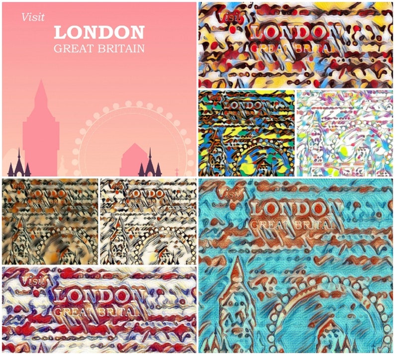 London Poster Printable, PNG, JPG Collage, Europe London, Europe Clip ...