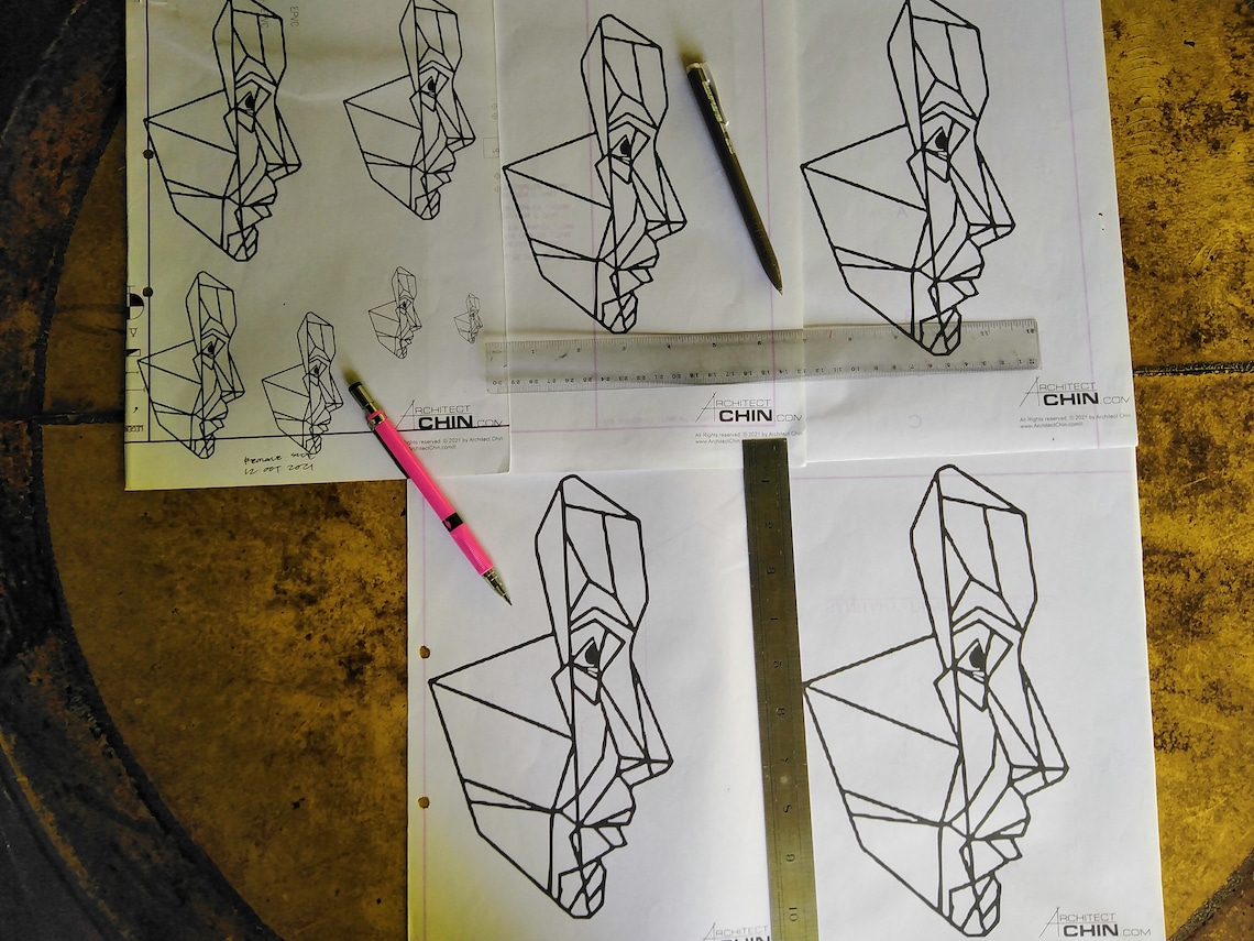 Female Face Template, Female Face Ratio, Female Face Grid, Side Face ...