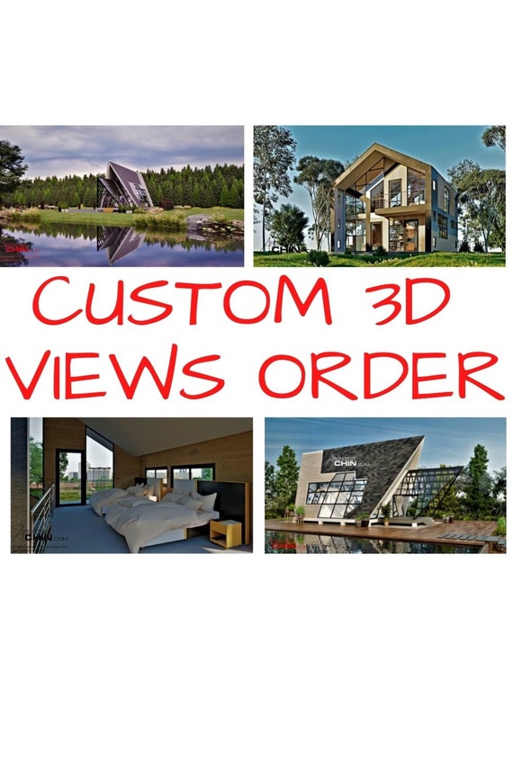Custom 3D Plans 3D Views 3D Drawings Artist Impression - Etsy