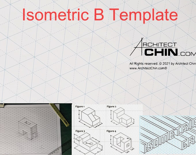 Isometric Grid Printable Template Isometric Printable Grid - Etsy