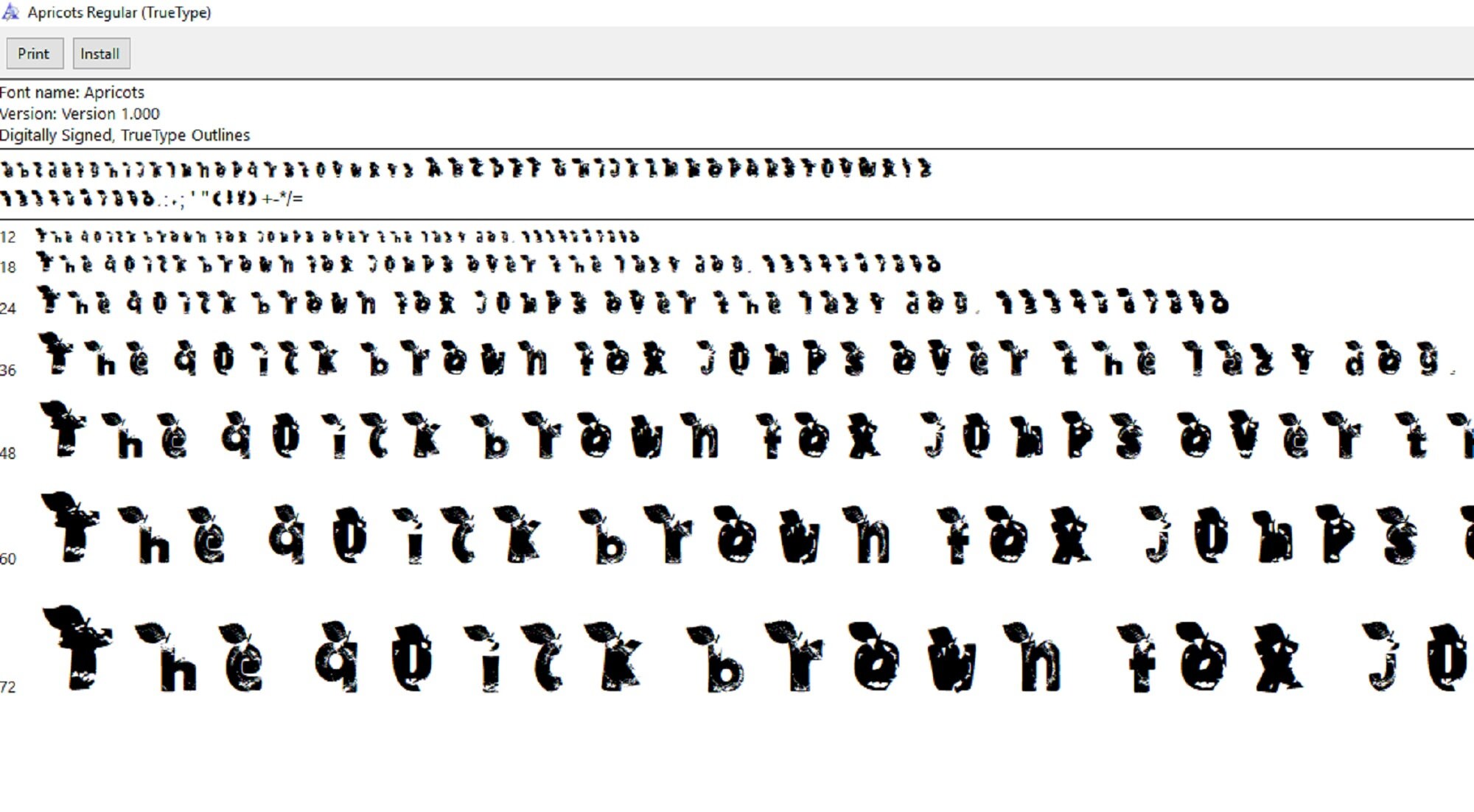 Apricot Font / Letters Alphabet | Alpha Pack Digital Download ...