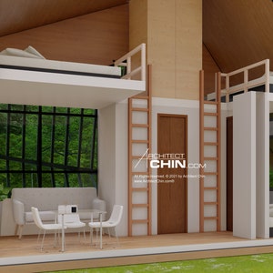 Container Cabin Plan, 8' X 20', 284 SF, 2 Loft Beds, Cabin Plan, Office ...