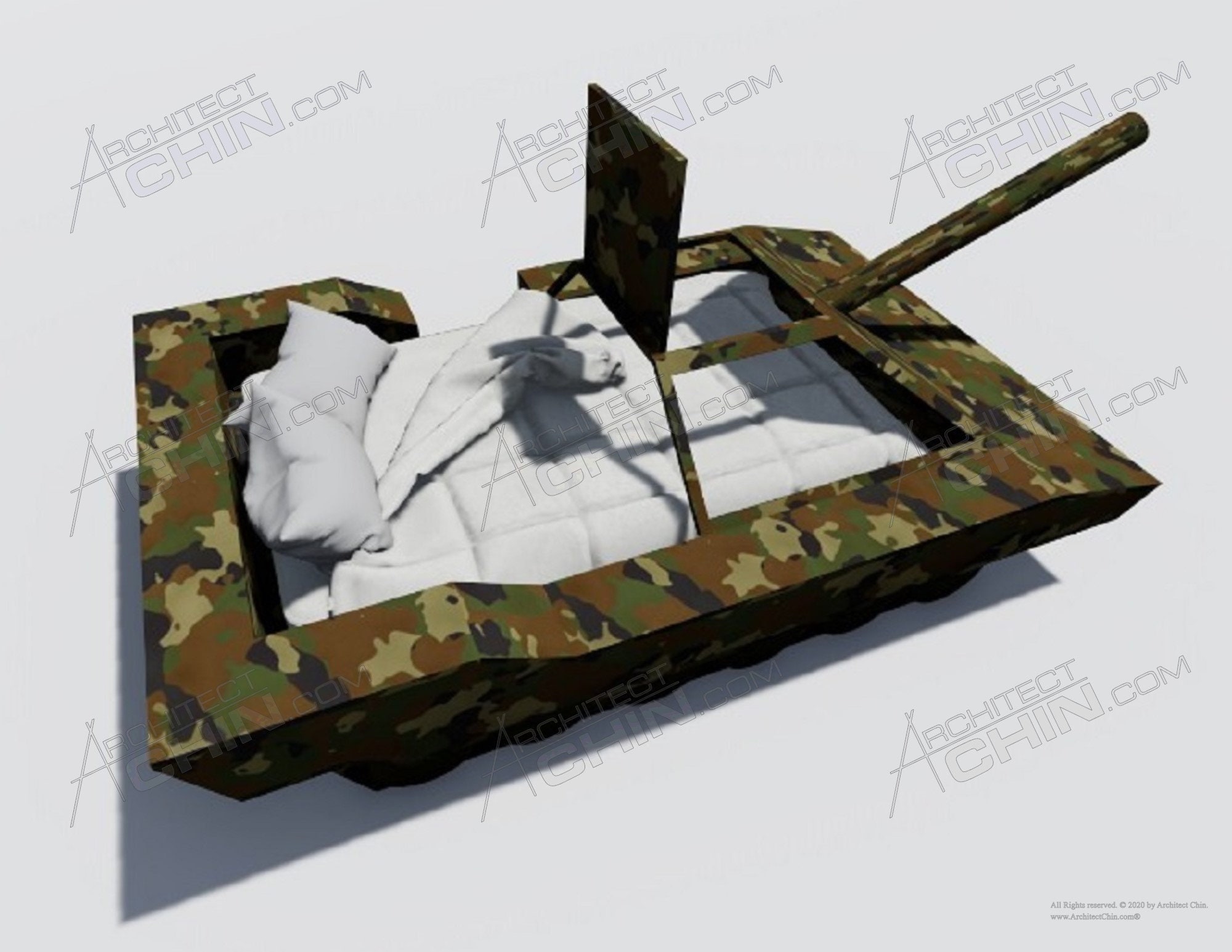 Tank Bed Plan Kids Bed Plan Furniture Blueprints Bed Plans - Etsy