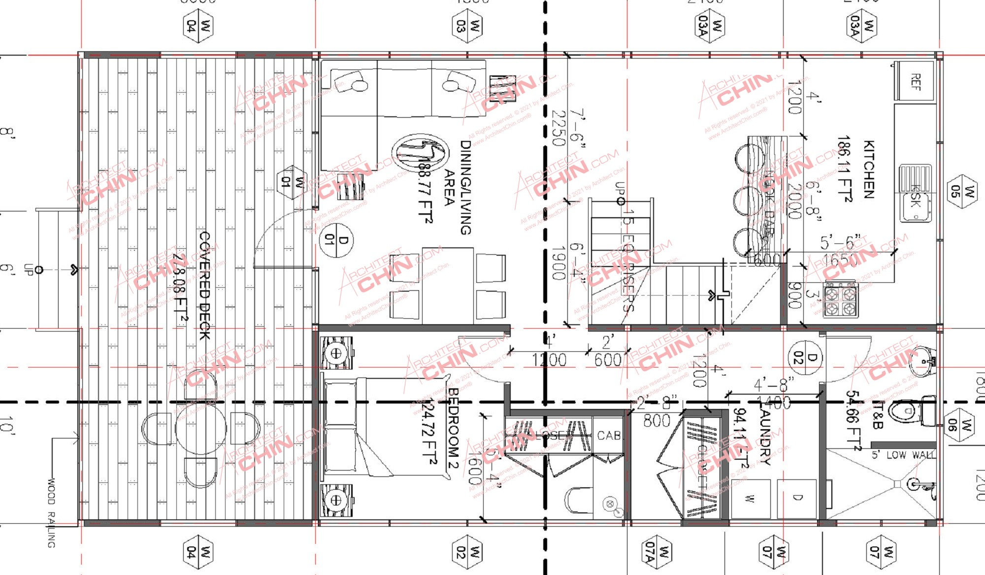 Tiny House Plans, 24' X 44', 1,376 SF, 1 or 2 Beds, Tiny House, Cabin ...
