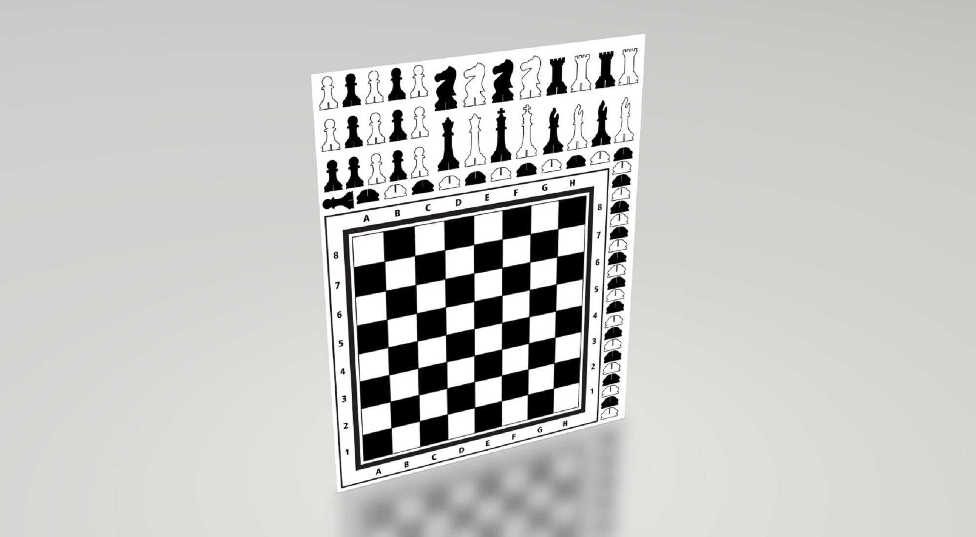 Chess Printable Board Game, Checkers Printable Game, Chess Game ...