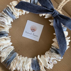 Mussel & Oyster Shell Wreath - Beach Decor , Nautical / Coastal Decor ...