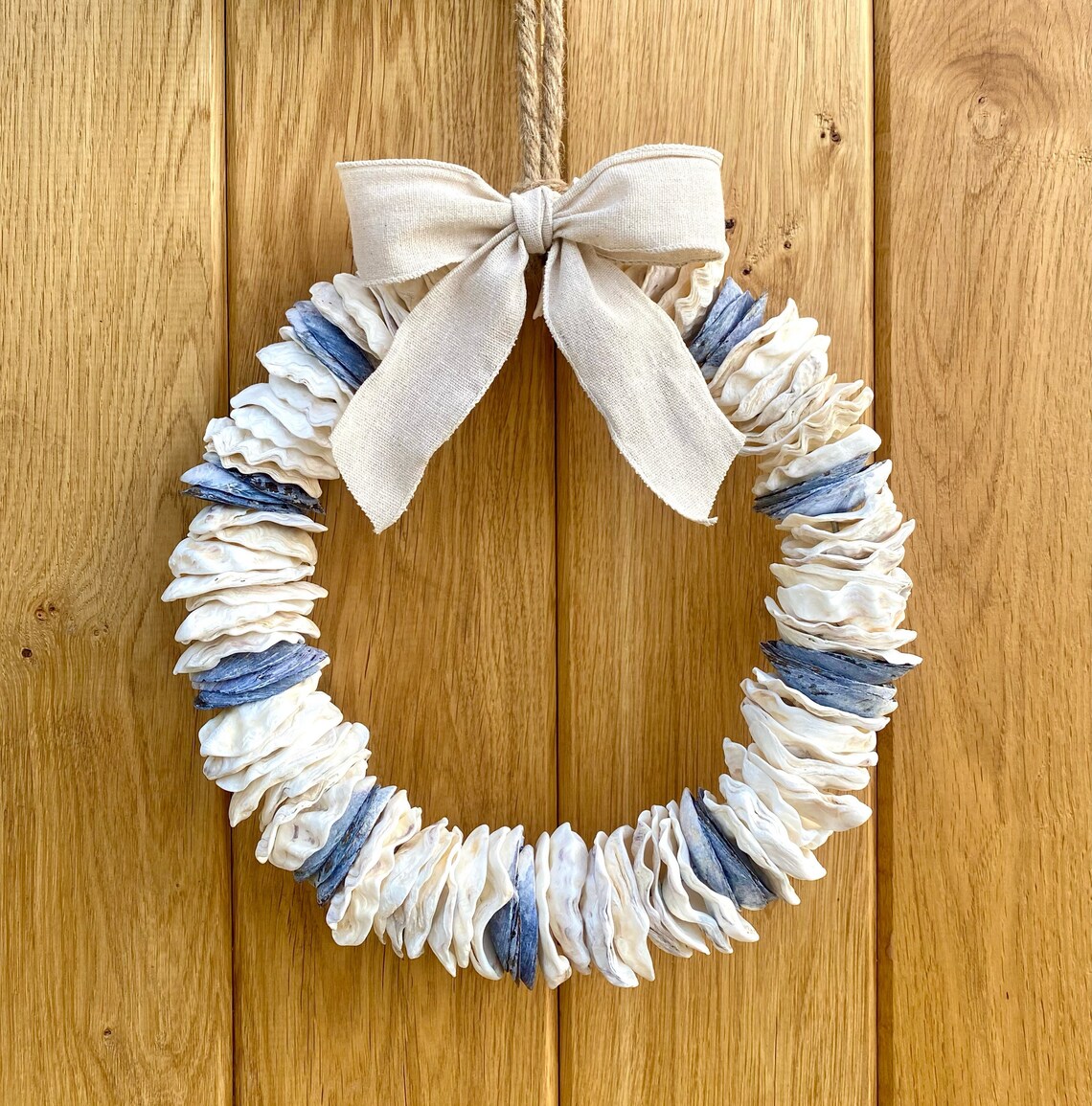 Mussel & Oyster Shell Wreath Beach Decor Nautical / - Etsy