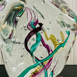 Vintage Paperweight Hand Blown Free Form Art Glass - Etsy