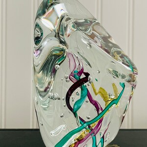 Vintage Paperweight Hand Blown Free Form Art Glass - Etsy