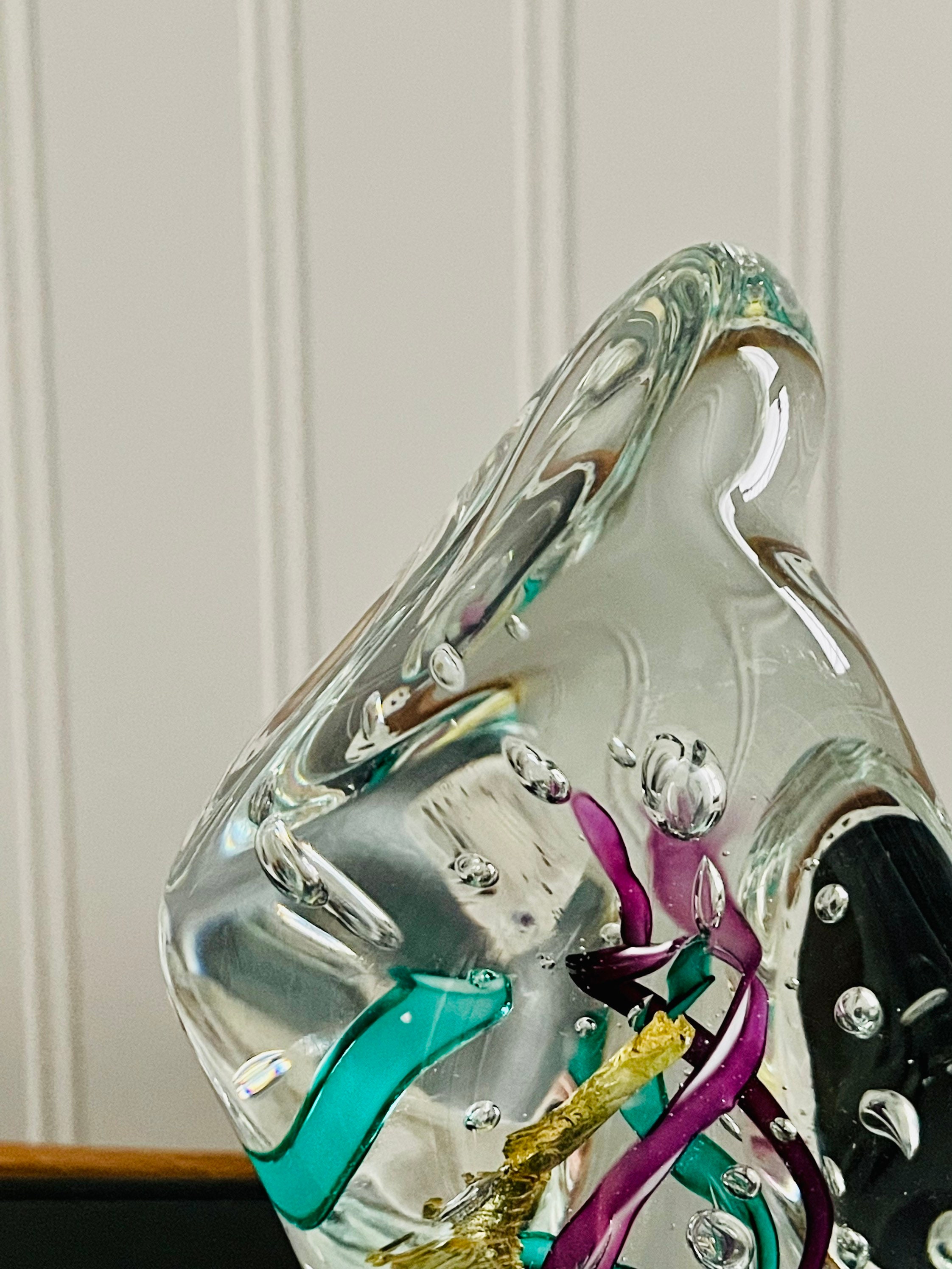 Vintage Paperweight Hand Blown Free Form Art Glass - Etsy