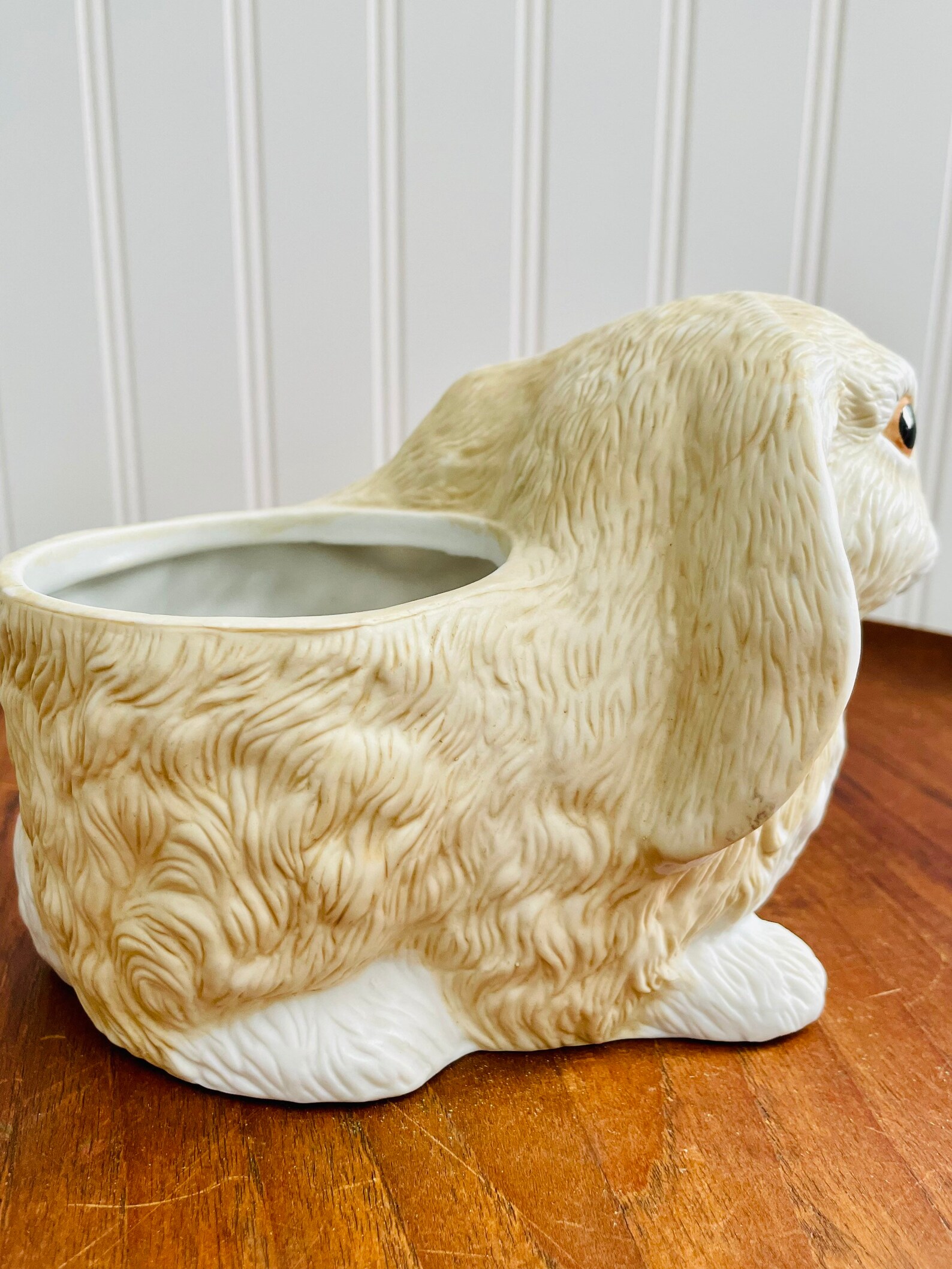 Figural Long Eared Bunny Rabbit Planter Indoor Easter - Etsy