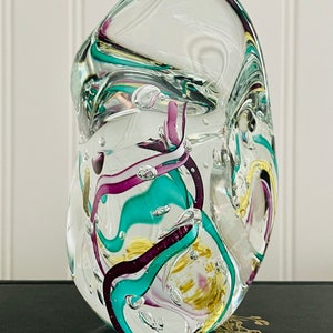 Vintage Paperweight Hand Blown Free Form Art Glass - Etsy