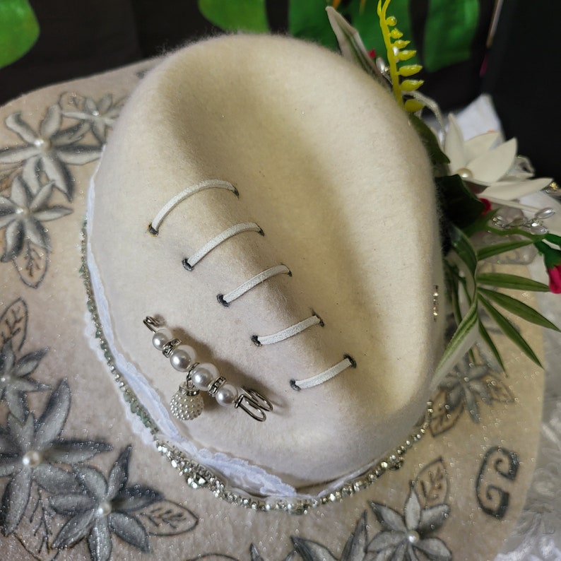 Hawaiian Wahine Panilolo Cowgirl Wedding Hat - Etsy