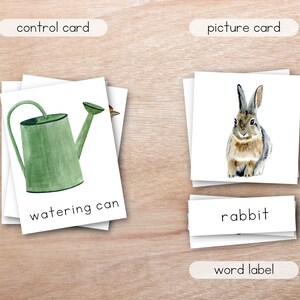 SPRING EASTER Montessori Nomenclature 3-part Cards, Vocabulary Flash ...