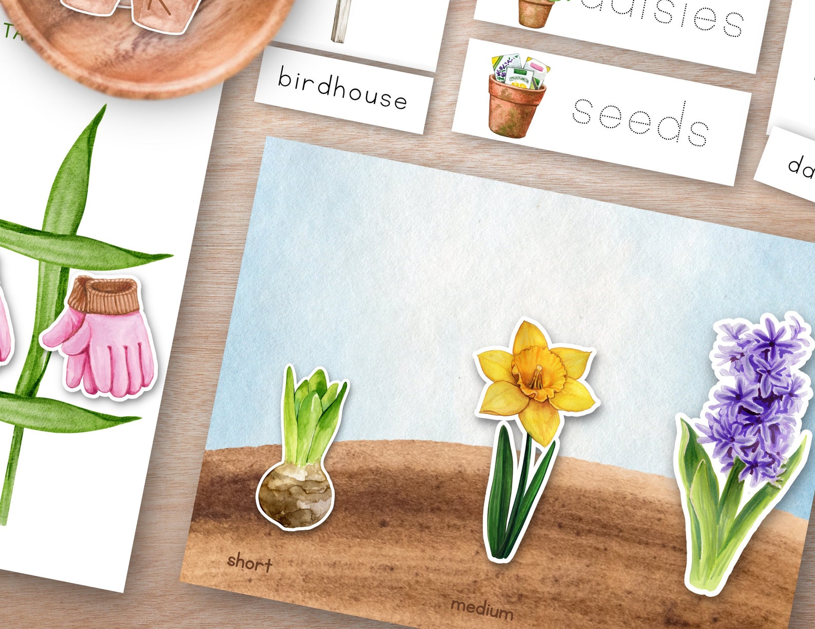 Spring Garden Activity Unit, Montessori Spring Games, Homeschool Spring ...