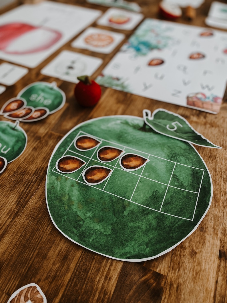 Apple Activity Unit, Apple Montessori Unit, Nature Flashcards ...