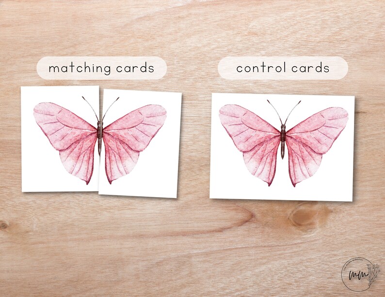 Butterfly Matching Card Game Symmetry Puzzle Butterfly - Etsy