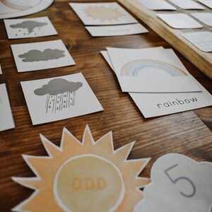 Weather Activity Unit, Weather Montessori Unit, Nature Flashcards ...