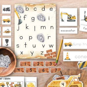 Construction Vehicles Activity Unit, Construction Montessori Unit ...