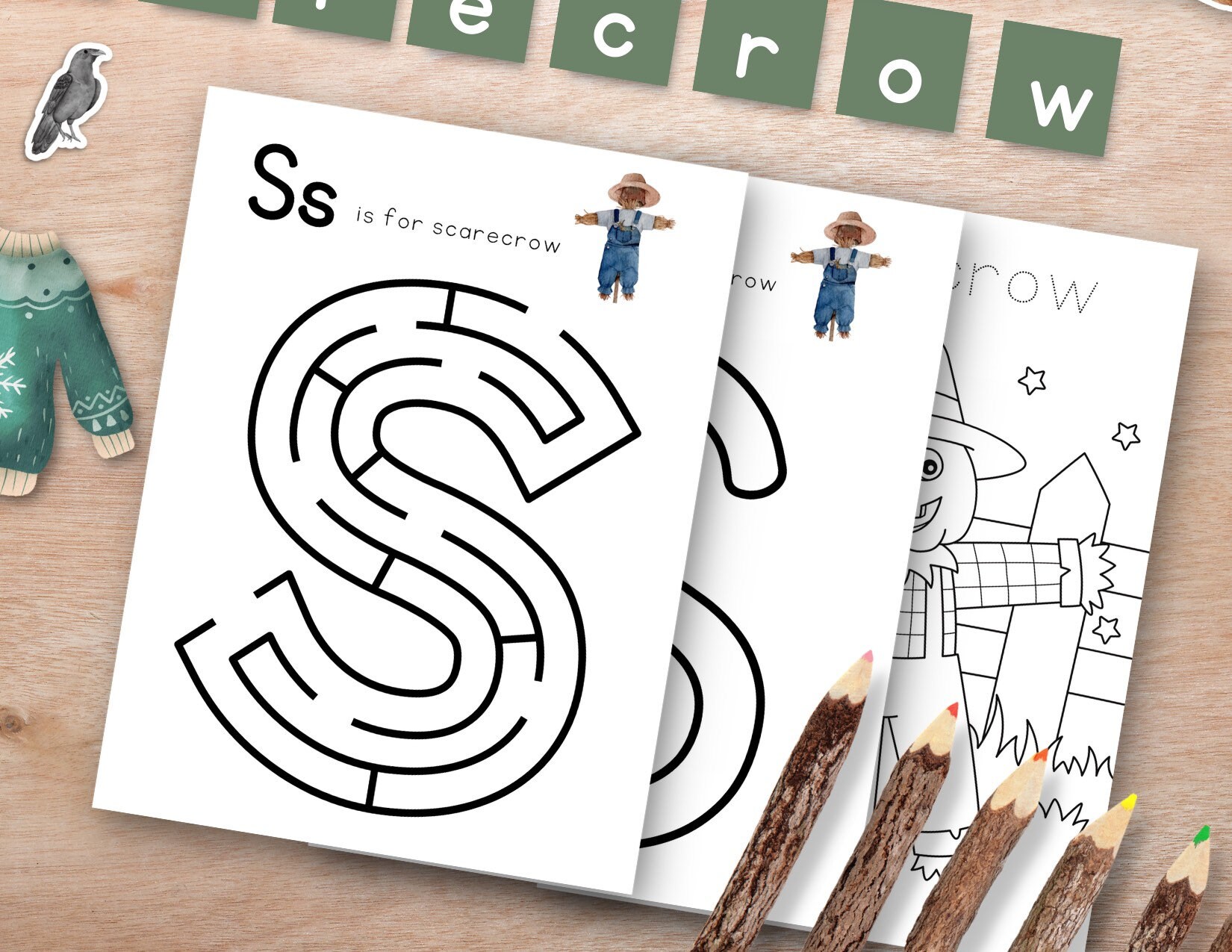 Fall Unit Study Bundle, Scarecrow Preschool Study, Homeschool Learning ...