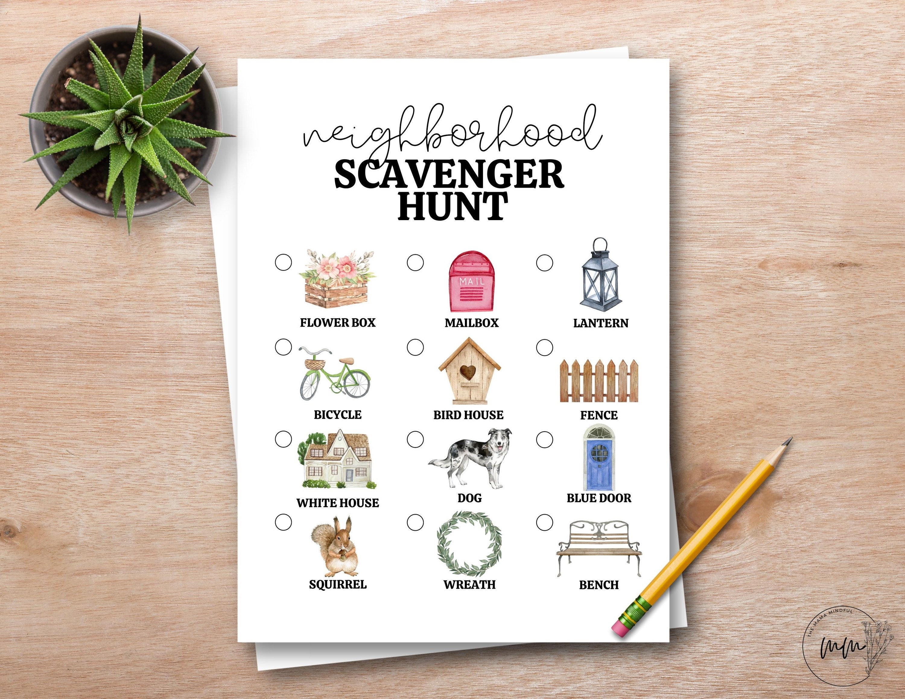 Outdoor Neighborhood Scavenger Hunt for Kids Summer Activity - Etsy