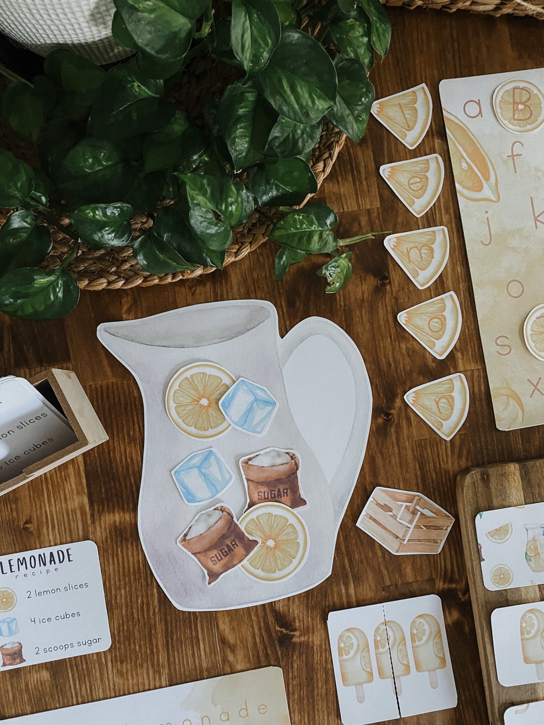 Lemonade Activity Unit, Lemonade Montessori Unit, Nature Flashcards ...