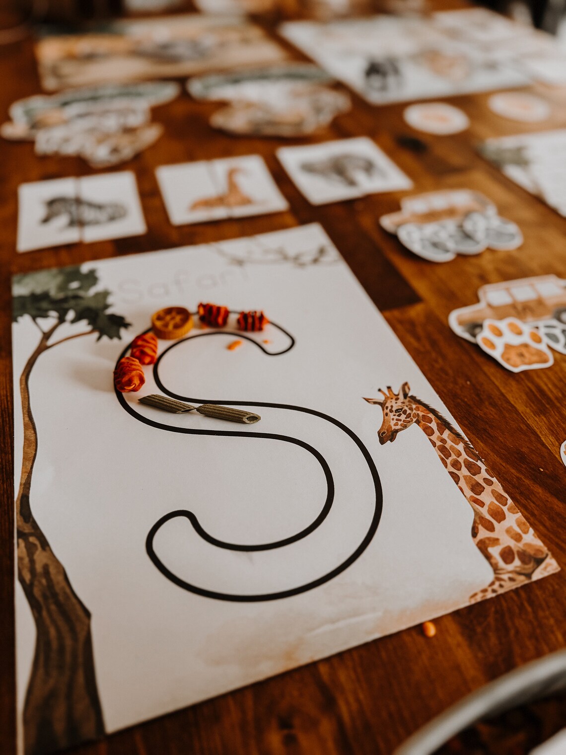 Safari Activity Unit, Safari Montessori Unit, African Animal Flashcards ...