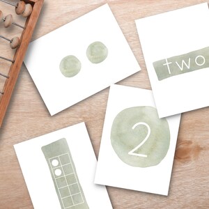 Number Flash Cards 1-10 Printable, Number Match Game, Preschool Math ...