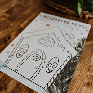 Christmas Playdough Mat, Gingerbread House, Christmas Themed, Christmas ...