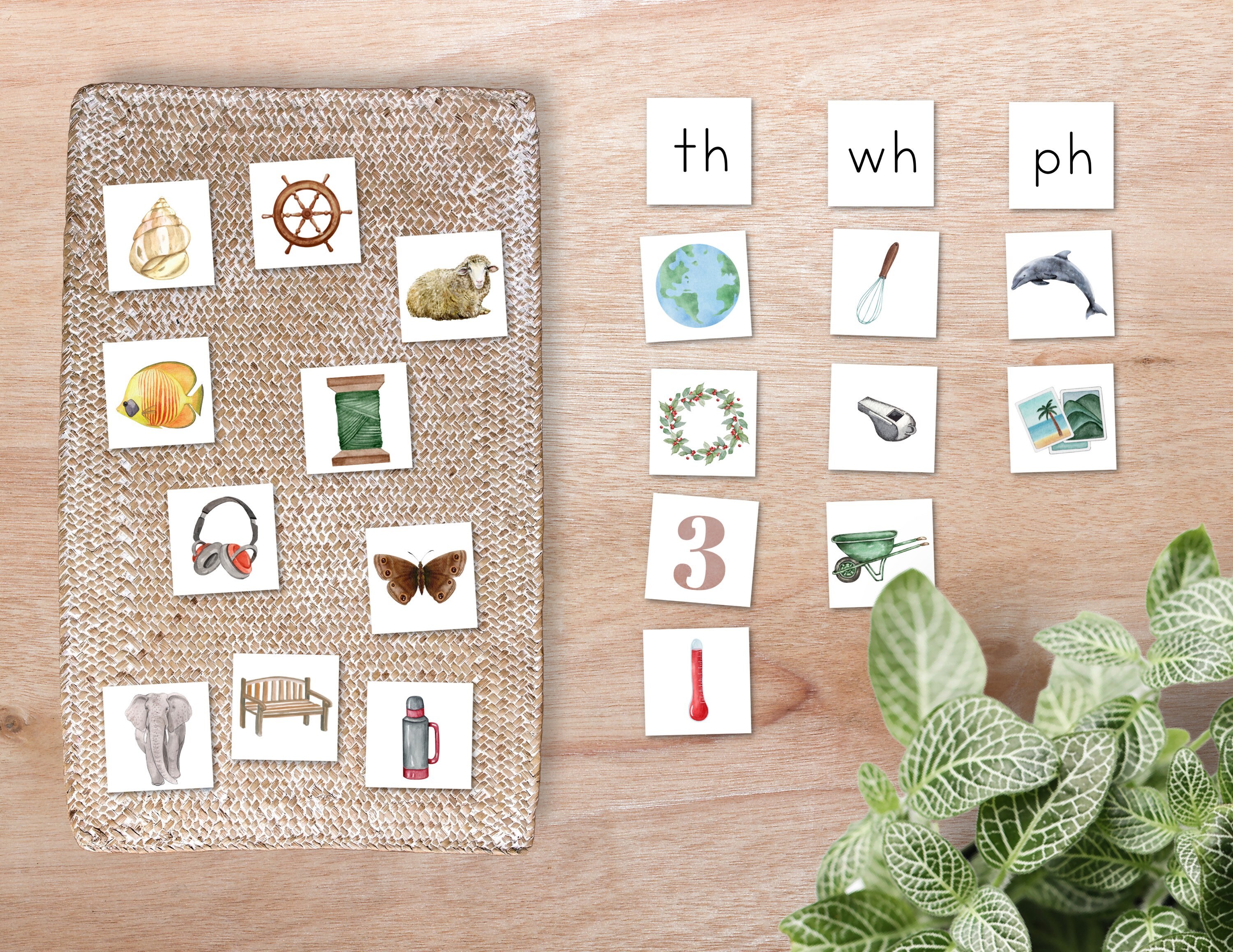 Preschool Phonics Picture Matching Sound Cards, Montessori Phonics ...