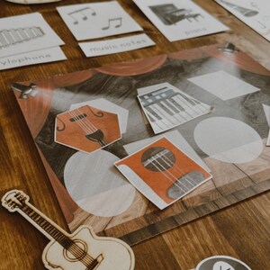 Music Activity Unit, Music Montessori Unit, Instrument Flashcards ...