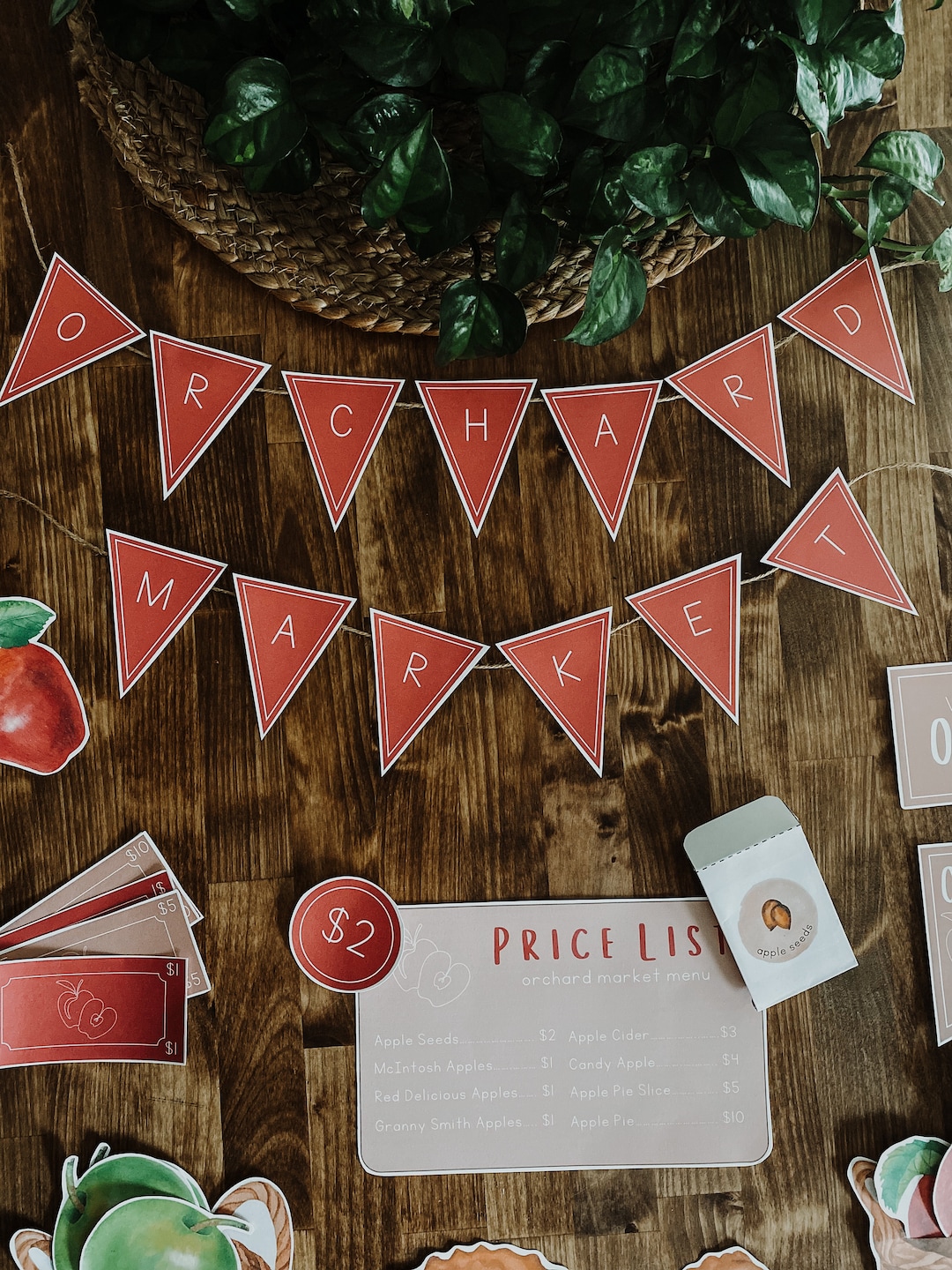 Apple Orchard Dramatic Play, Dramatic Play Set, Pretend Play ...