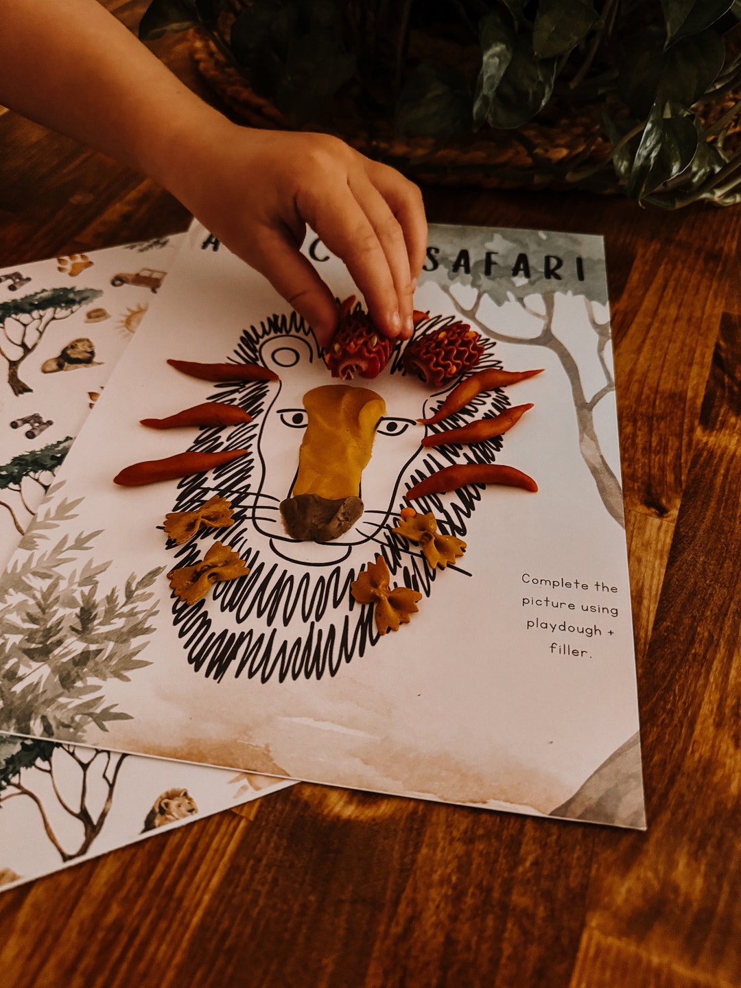 Safari Playdough Mat, Zoo Animals, African Animals Playdough Mat ...