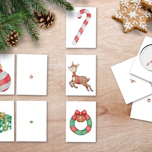 Christmas Magnifying Match Activity, Montessori Winter Activity, Hands ...