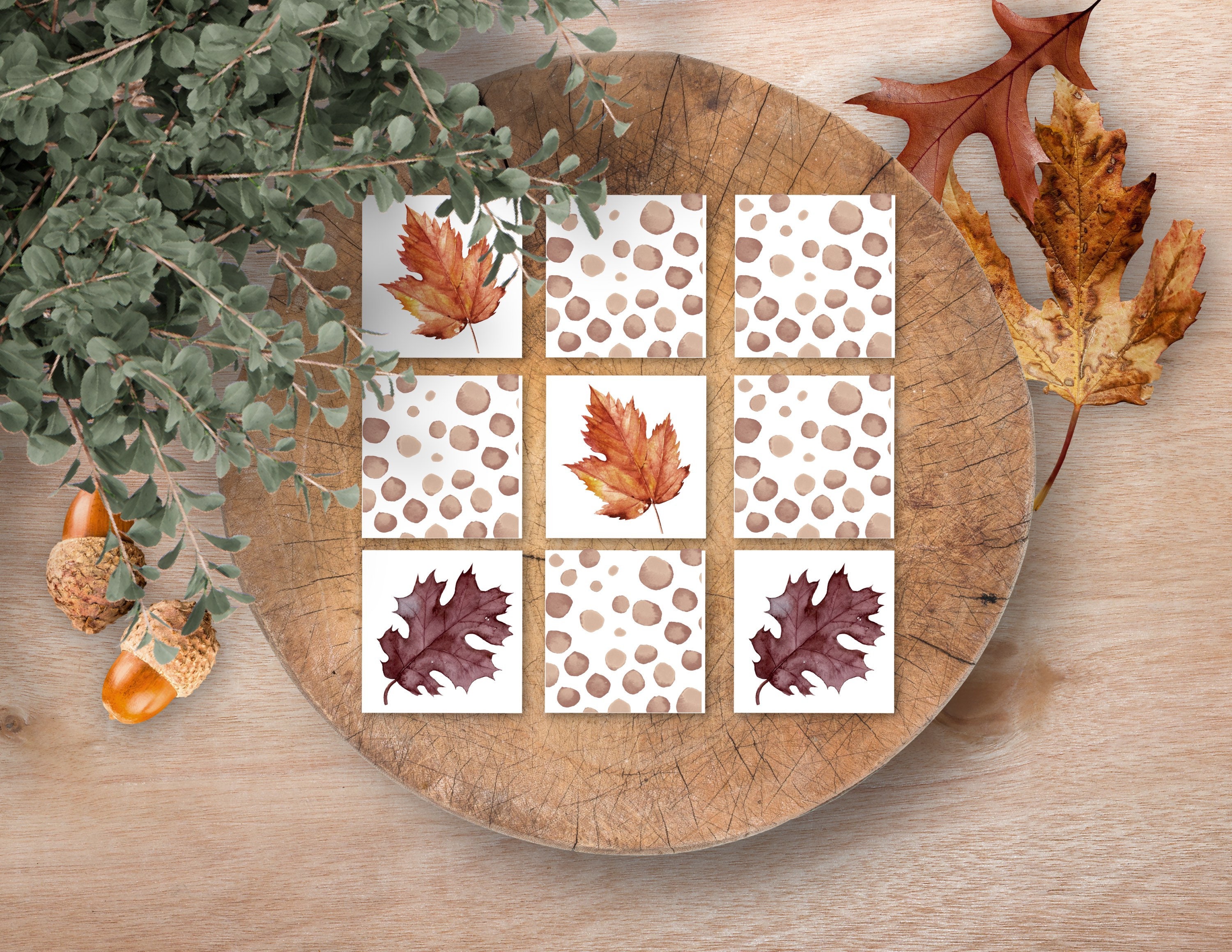 Fall Matching Game, Toddler Montessori Activity, Preschool Nature Match ...