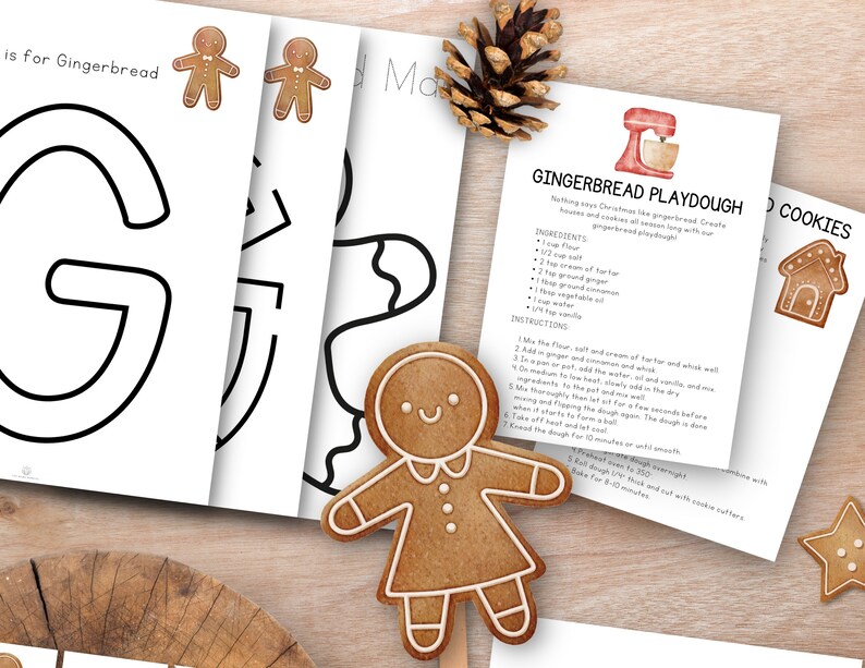 Christmas Unit Study, Gingerbread Man, Homeschool Learning Materials ...