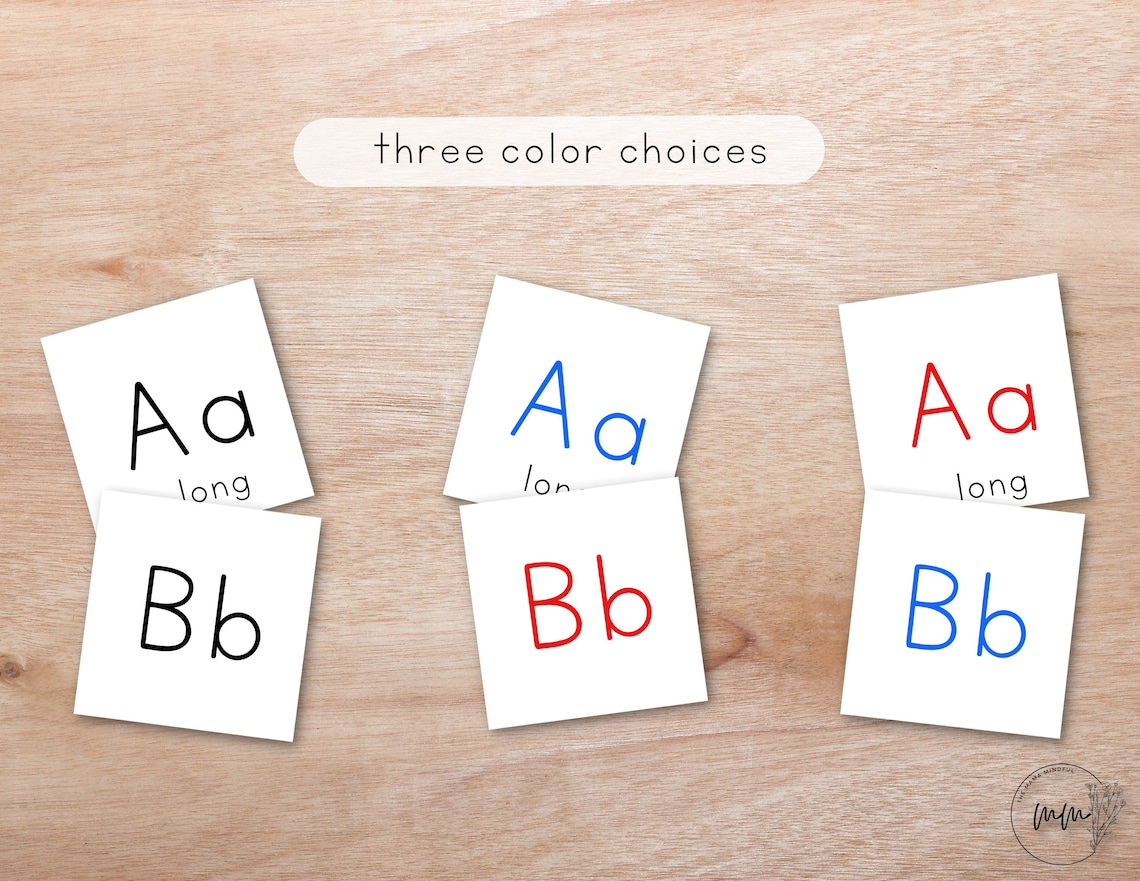 Preschool Letter Sounds Picture Matching Cards Montessori - Etsy
